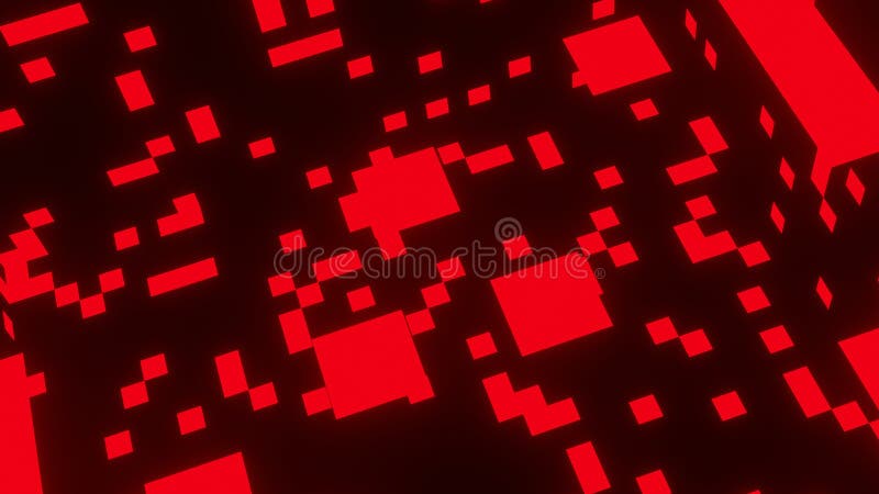 Red Squares Abstract stock illustration. Illustration of digital ...