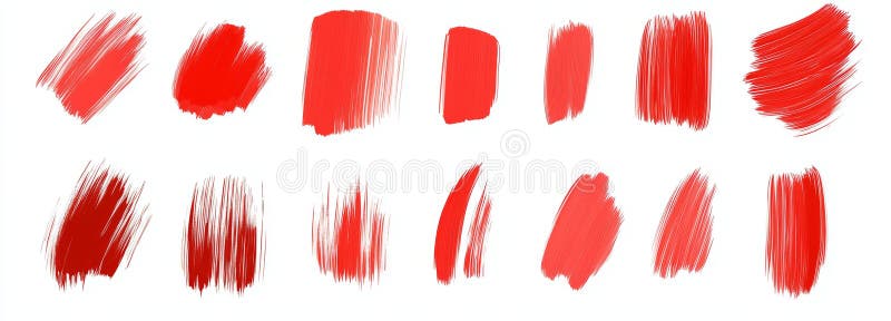 A Red Squiggle Brush Forms a Scribble Underline, while a Marker Pen ...