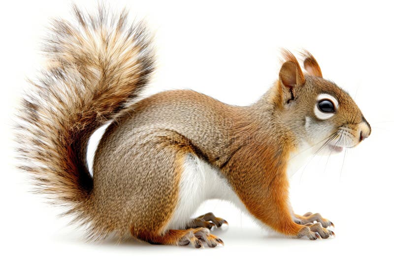 Red Squirrels on White Background in Png Format for Versatile Use in ...