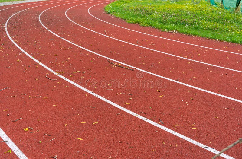 Red Stadium Coverage Texture, Treadmill Textured Background, Jogging ...