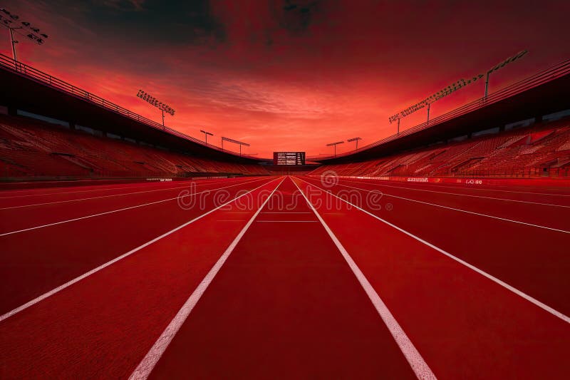 Red Stadium Coverage Texture, Treadmill Textured Background, Jogging ...