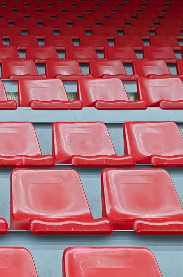 Red stadium seats stock photo. Image of seating, group - 42713678