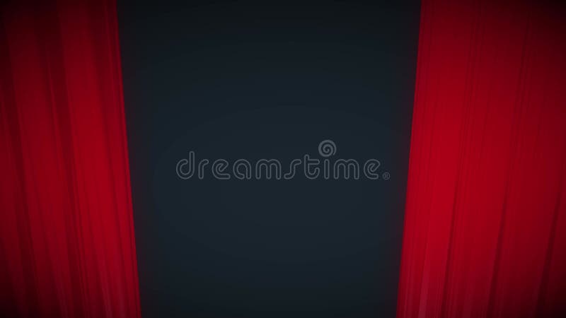 Red Stage Curtains Opening on Green Screen Background Animation Stock ...