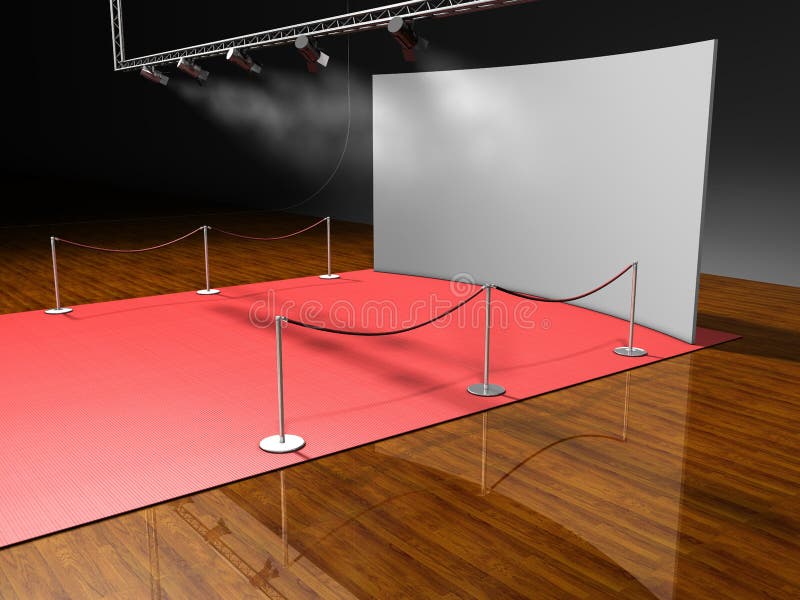 Red stage lighting stock illustration. Illustration of metal - 7428897