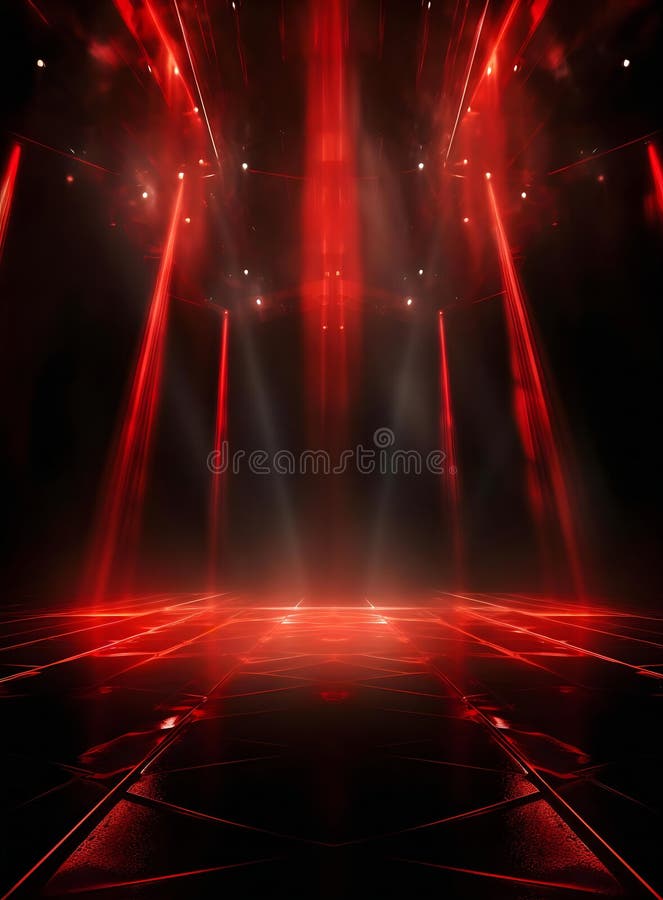 Red Stage Lighting Abstract Background Stock Illustration ...