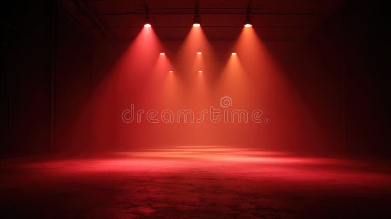 Red Stage Lighting: Dramatic and Moody Abstract Background. Perfect for ...