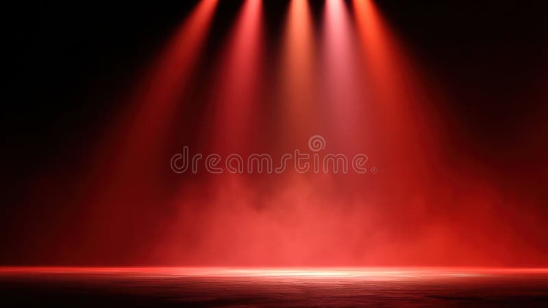 Red Stage Spotlight: Dramatic and Moody Abstract Background. Perfect ...