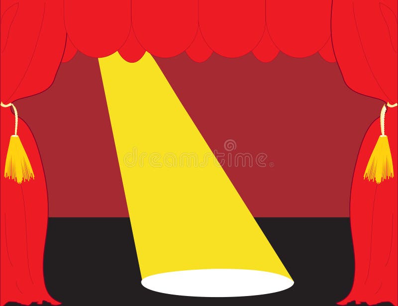 Red stage theater stock vector. Illustration of show, interior - 3222783