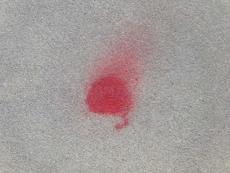 Red Stain on Concrete Floor Stock Photo - Image of blood, backdrop ...