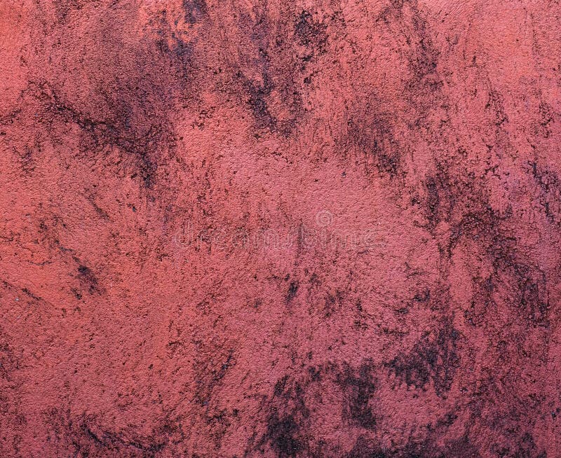 Red Concrete Wall Background Grunge Texture Stock Image - Image of ...