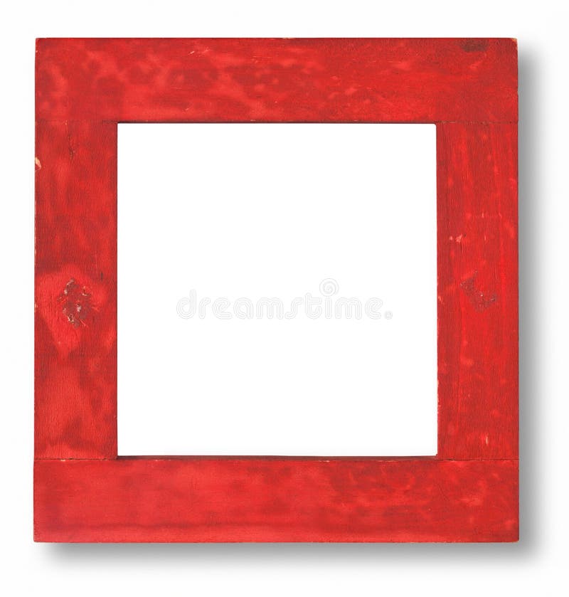 Red Wooden Picture Frame stock image. Image of chic, distressed - 23880641