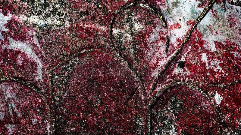 Red stains on the wall stock photo. Image of background - 137706572