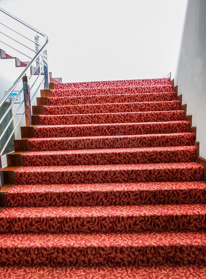 Red stairs stock image. Image of stairs, hotel, event - 49978675