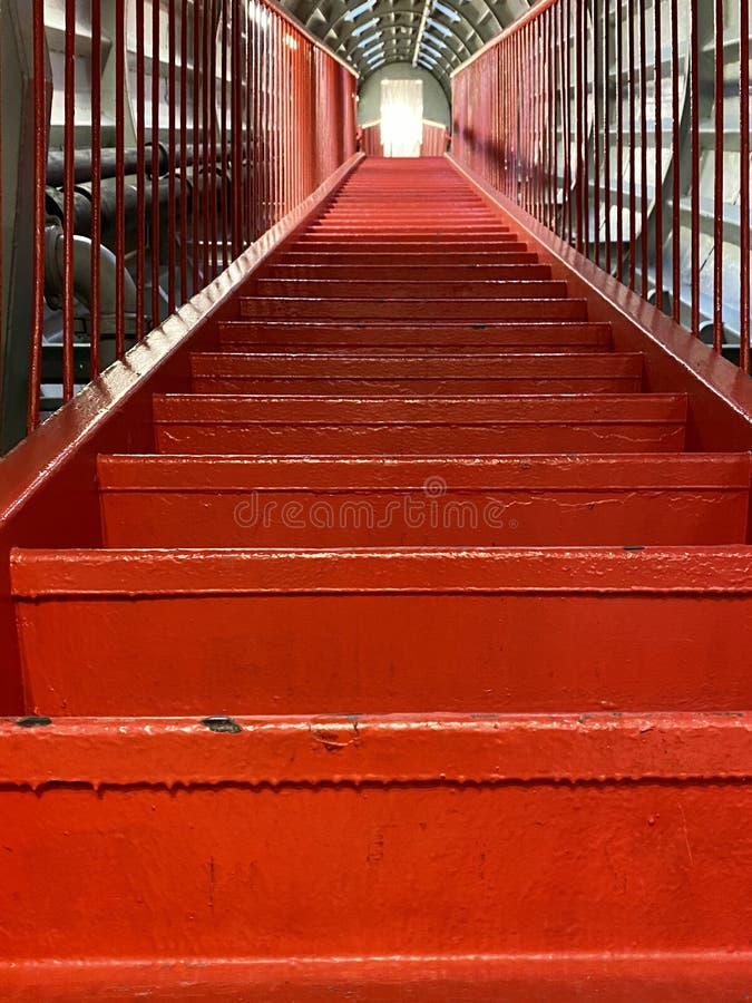 Red stairs editorial stock image. Image of stairs, chance - 173508669