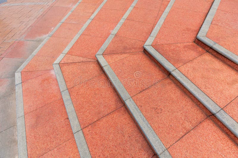 Red Stairway stock image. Image of steps, lines, exterior - 159561085