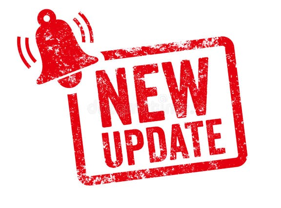 Red Stamp with Bell - New Update Stock Image - Image of technology ...