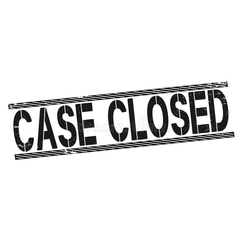 Red Stamp Case Closed , Vector Illustration on White Stock Vector ...