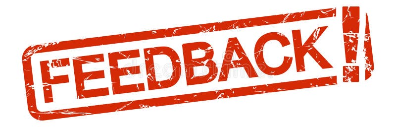 Red stamp FEEDBACK stock vector. Illustration of feeling - 156698860
