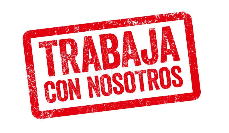 Work with us in spanish stock illustration. Illustration of career ...