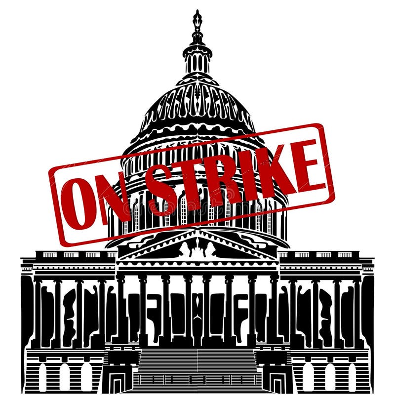 Capitol DC in Washington stock illustration. Illustration of black ...