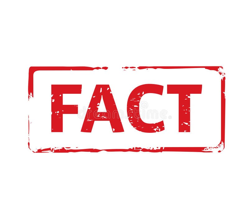 Red Stamp and Text FACT. Vector Illustration Stock Vector ...