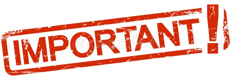 Red Stamp with Text Important Stock Vector - Illustration of scrape ...