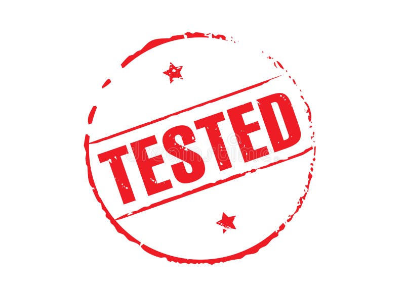 Tested vector stamp stock vector. Illustration of emblem - 78767916