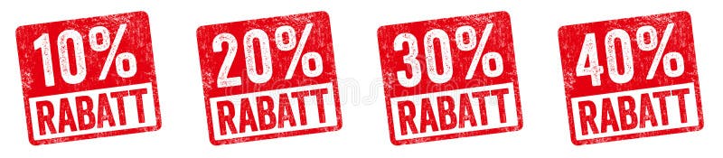 10 To 40 Percent Off in German Stock Illustration - Illustration of ...