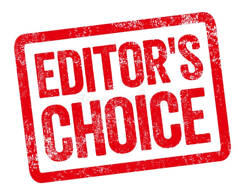 Red Stamp on a White Background - Editors Choice Stock Photo - Image of ...