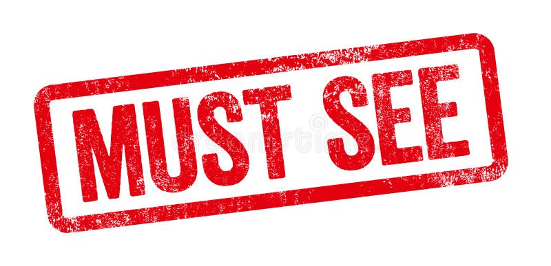 Red Stamp on a White Background -- Must See Stock Image - Image of ...