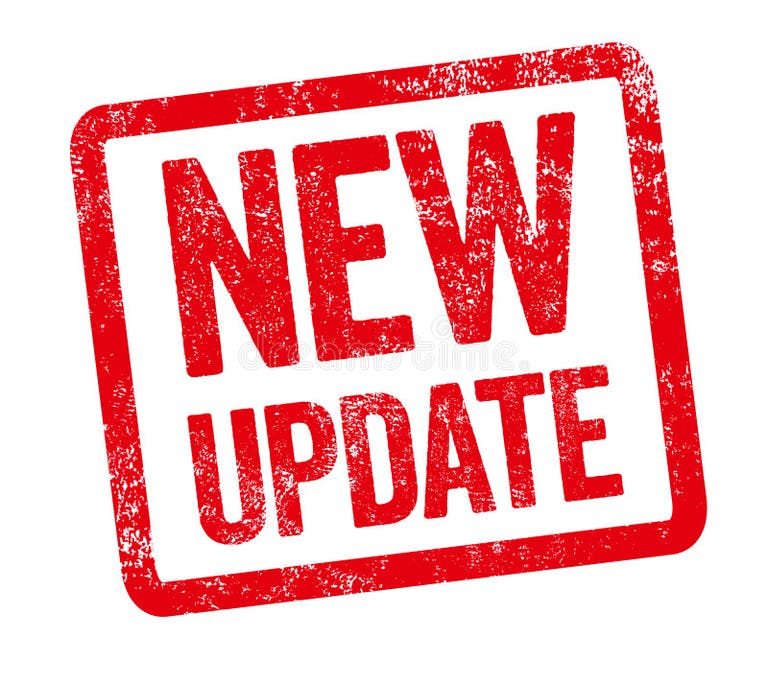 Red Stamp on a White Background -- New Update Stock Illustration ...