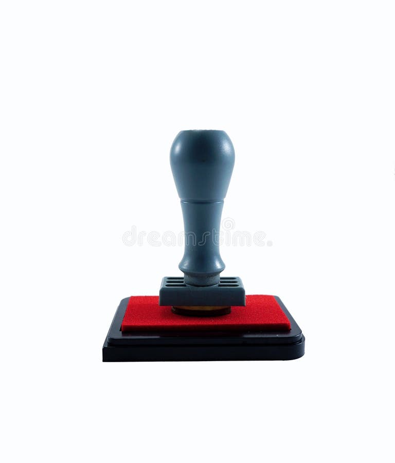 Hand with Stamp - Copy-space in Printout Stock Image - Image of hand ...