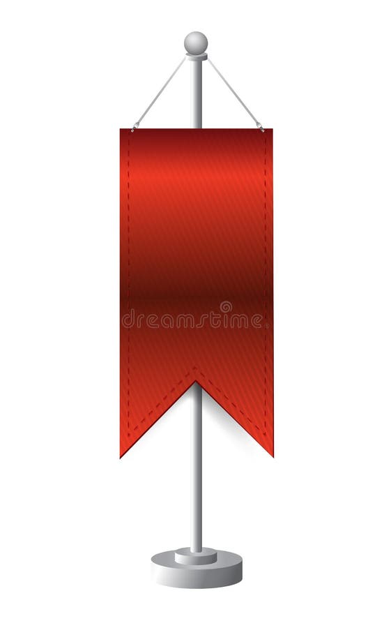Red Stand Banner Template Illustration Stock Illustration ...