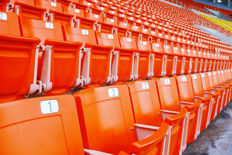 Red stand in stadium stock image. Image of color, office - 18909061