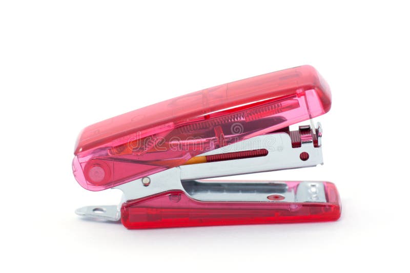 Red stapler stock photo. Image of report, tool, occupation - 39505294