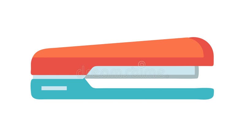 Red Stapler Office Tool Icon, Representing Stationery Fastening ...