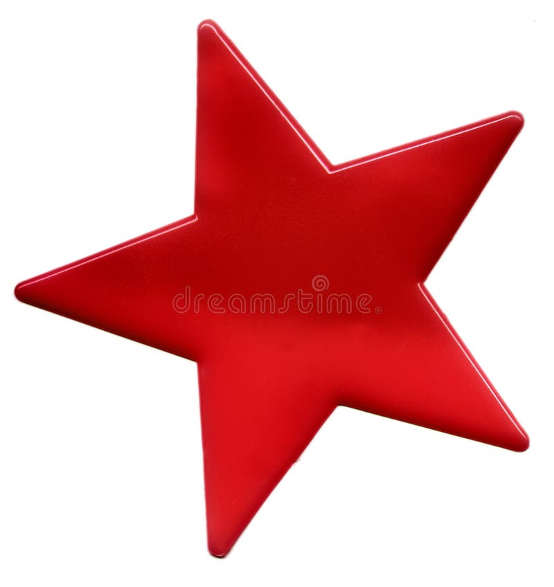 Red star stock image. Image of pentagon, star, isolated - 11536785