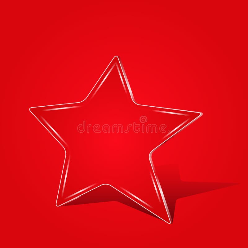 Red Star stock vector. Illustration of star, shape, glossy - 22076574