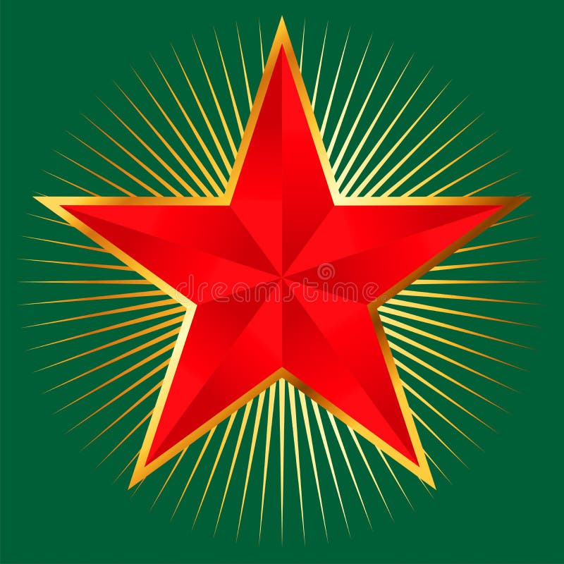 Red Star stock vector. Illustration of army, history - 23945814