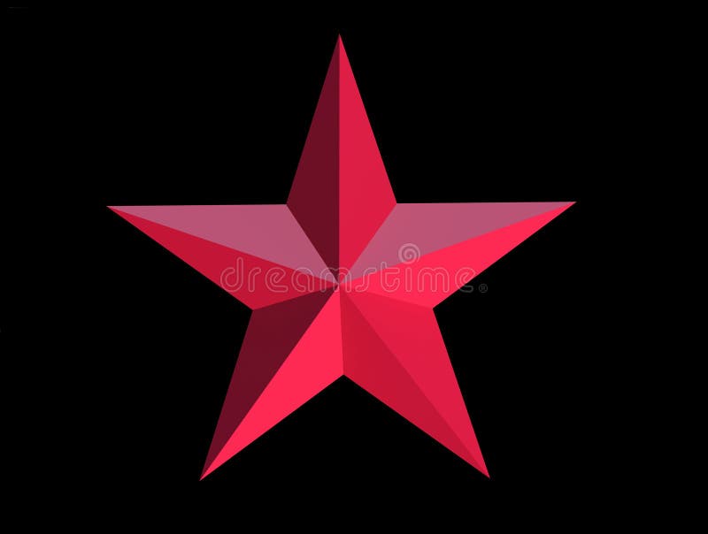 Red star stock illustration. Illustration of star, artistic - 4687647