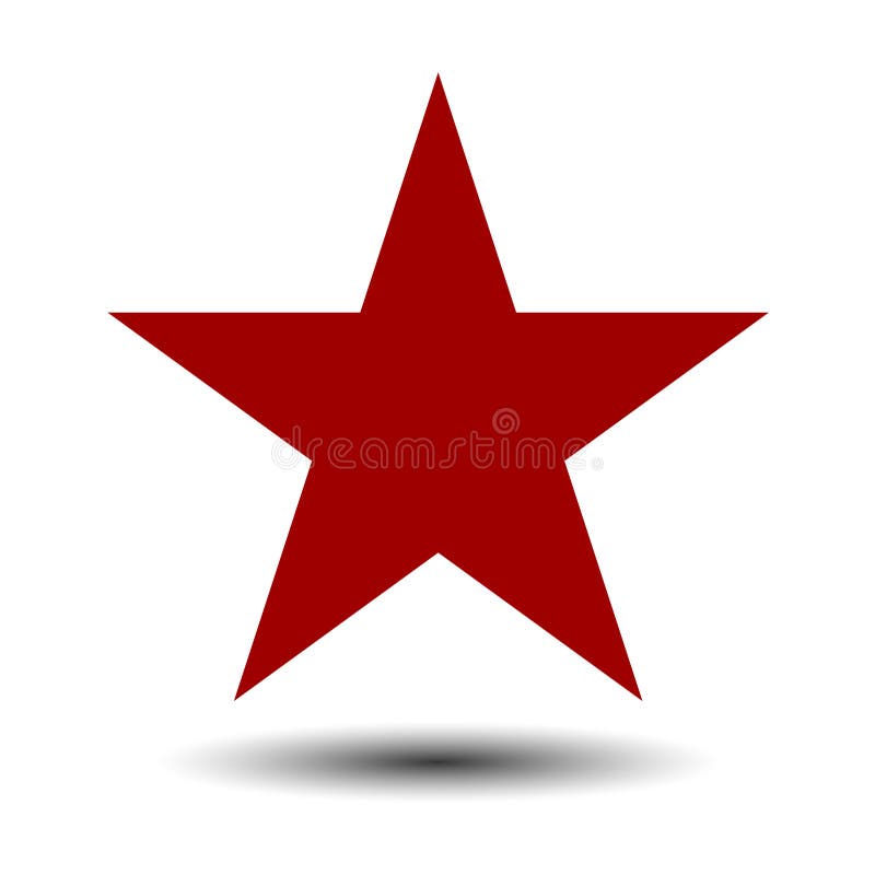 Red Star As Favorite Web Icon for Your App or Design Stock Vector ...