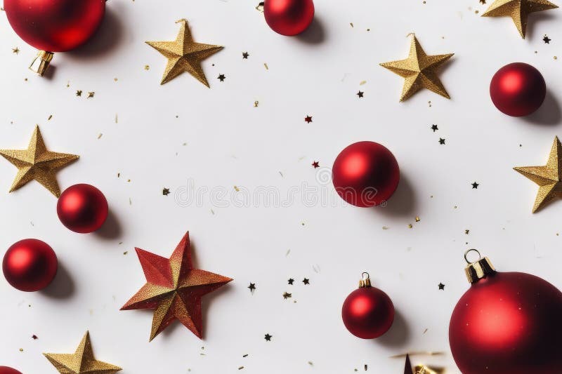 A Red Star and a Red Ball are Surrounded by Gold Stars Stock Image ...