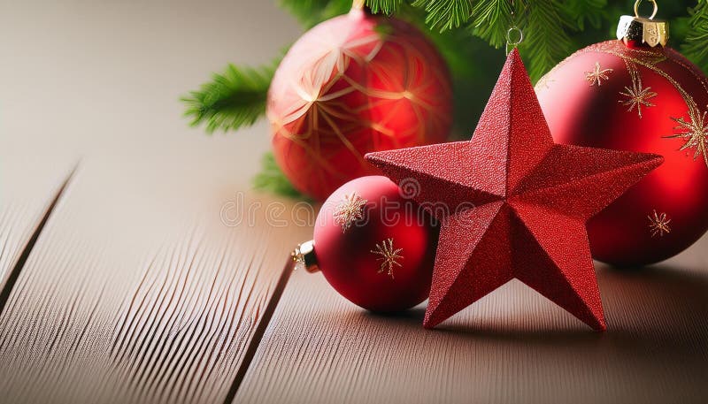 Red Star Christmas Decoration Stock Illustration - Illustration of ...