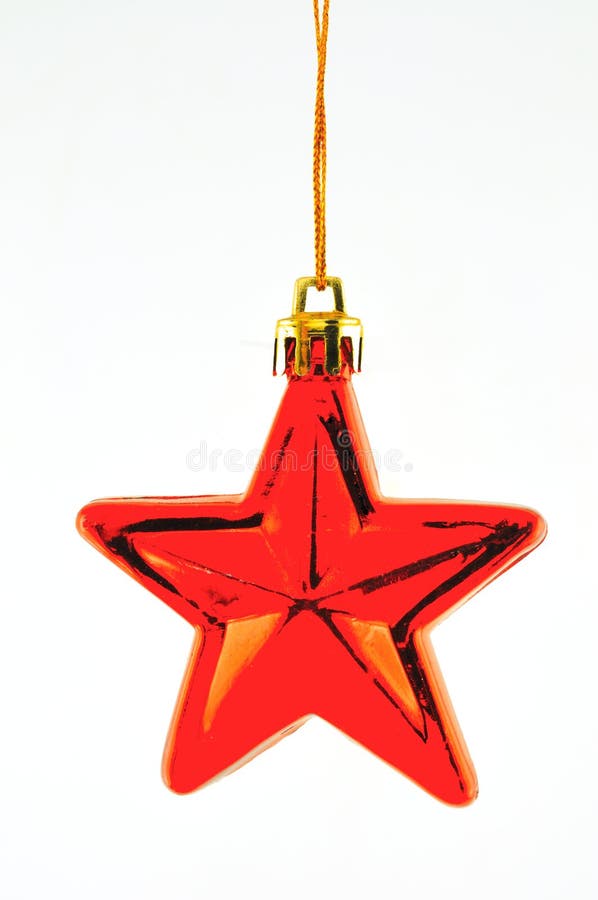 Red Star for Christmas Tree Stock Photo - Image of card, star: 22371048