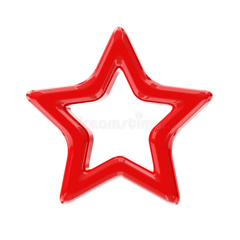 Red star stock illustration. Illustration of celebration - 52667977