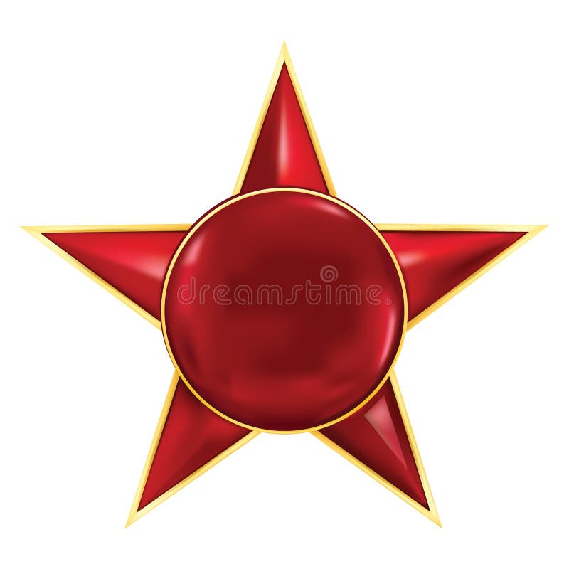 Red Star 3D Shape. the Five-pointed Star, the Emblem of the Soviet ...
