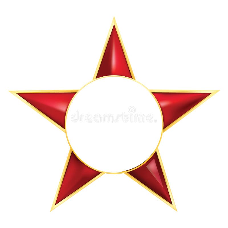 Red Star 3D Shape. the Five-pointed Star, the Emblem of the Soviet ...