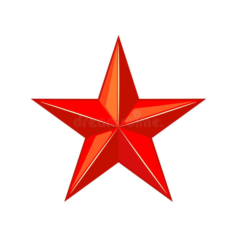 Red star icon. stock vector. Illustration of bright, five - 84589706