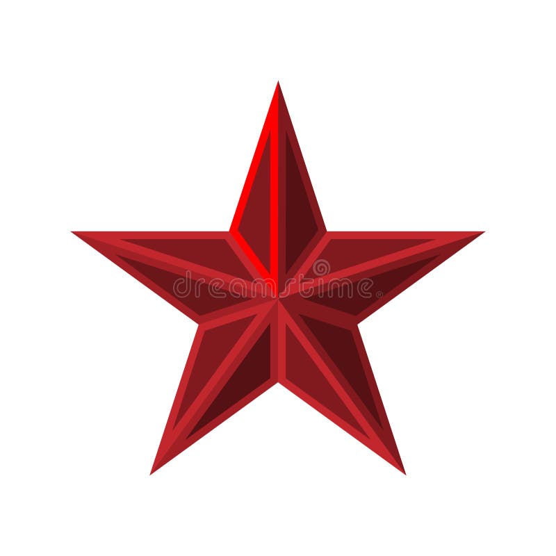 Red Star Icon. Vector Isolated Illustration Stock Vector - Illustration ...