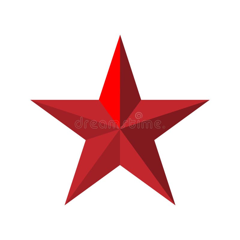 Red Star Icon. Vector Isolated Illustration Stock Vector - Illustration ...